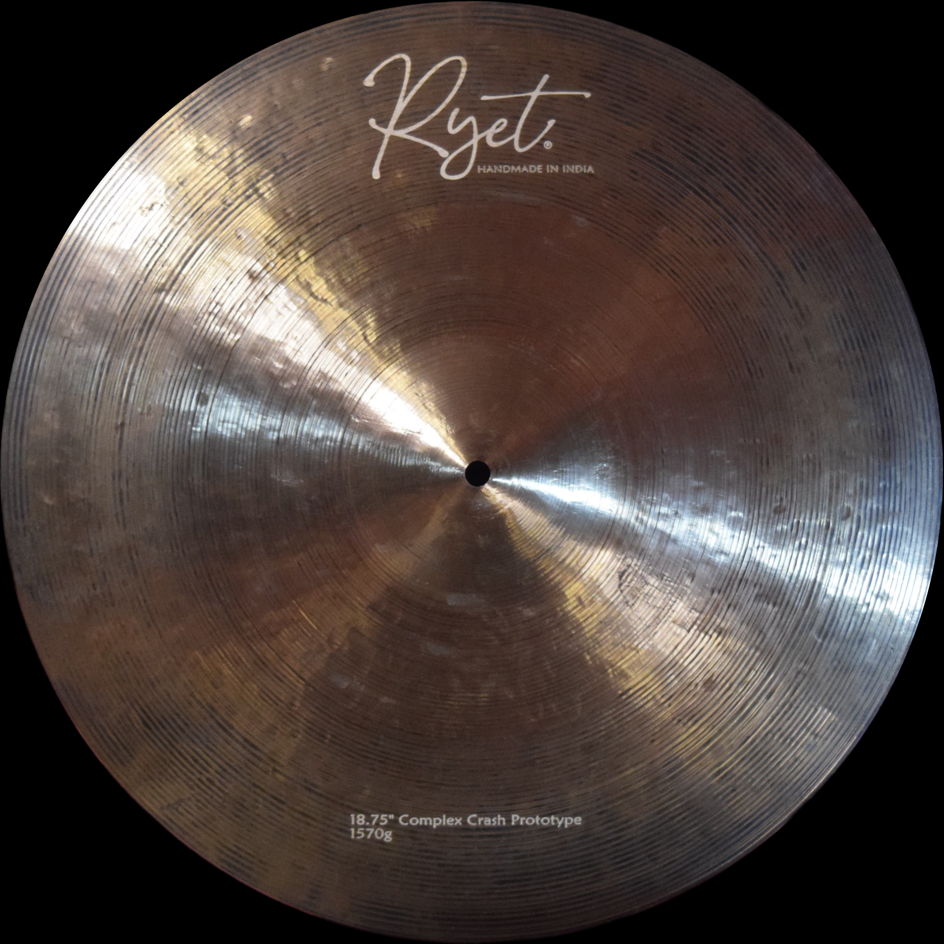Ryet 18.75 Complex Crash Prototype 1570g – Ryet Cymbals